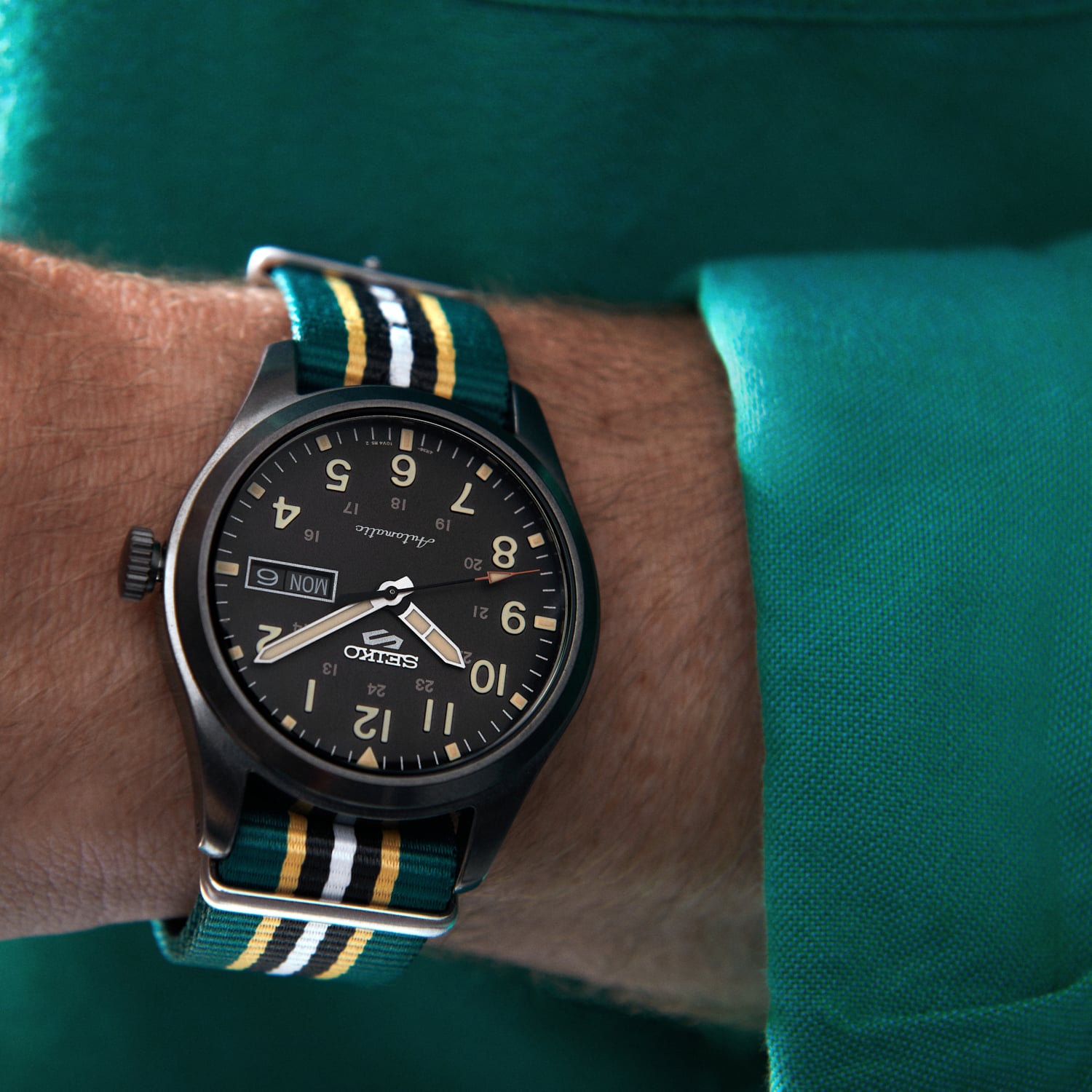 Seiko 'Go Faster Green' NATO Strap 20mm | Seiko Boutique | The Official ...
