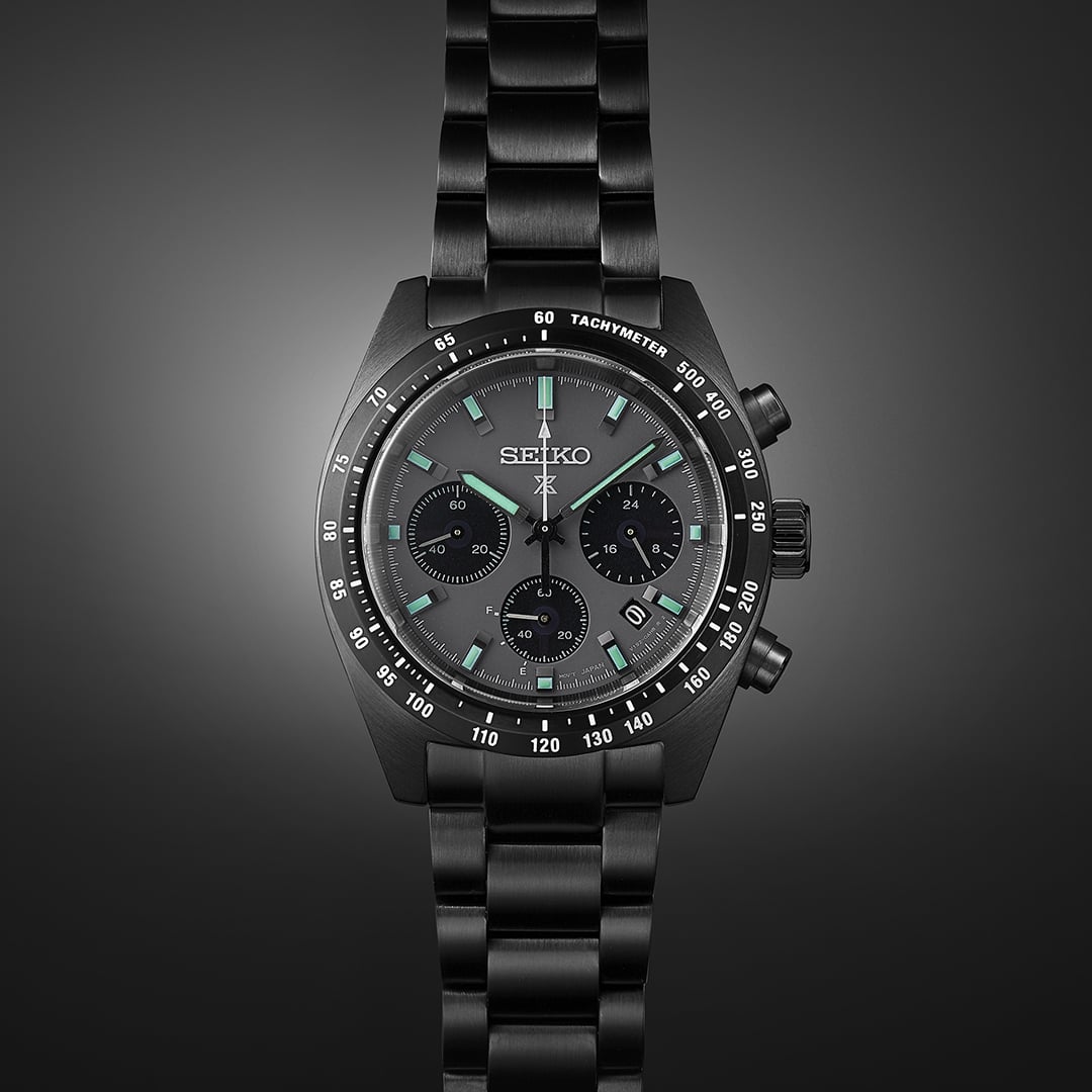 Prospex Black Series ‘Night Speedtimer’ Solar Chronograph | Seiko ...