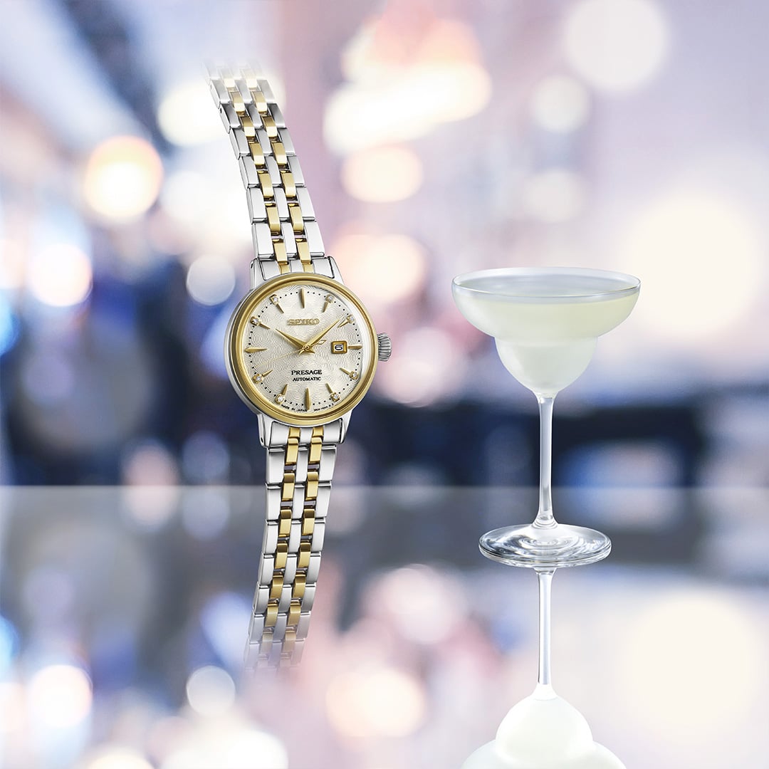 Presage Cocktail Time 'White Lady' Diamond Twist | Seiko Boutique | The ...