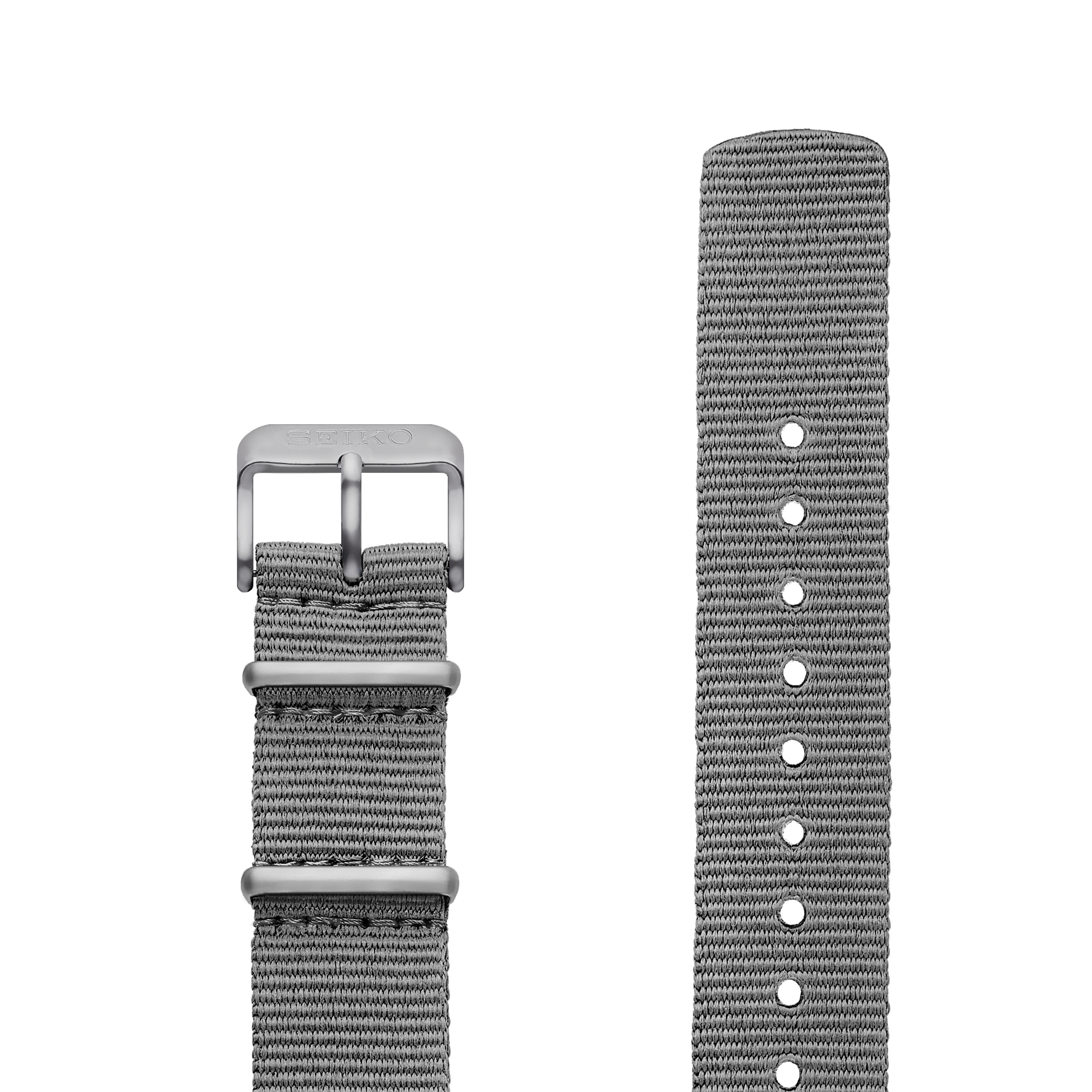 Grey 'Alliance' NATO Strap 20mm | Seiko Boutique | The Official UK ...