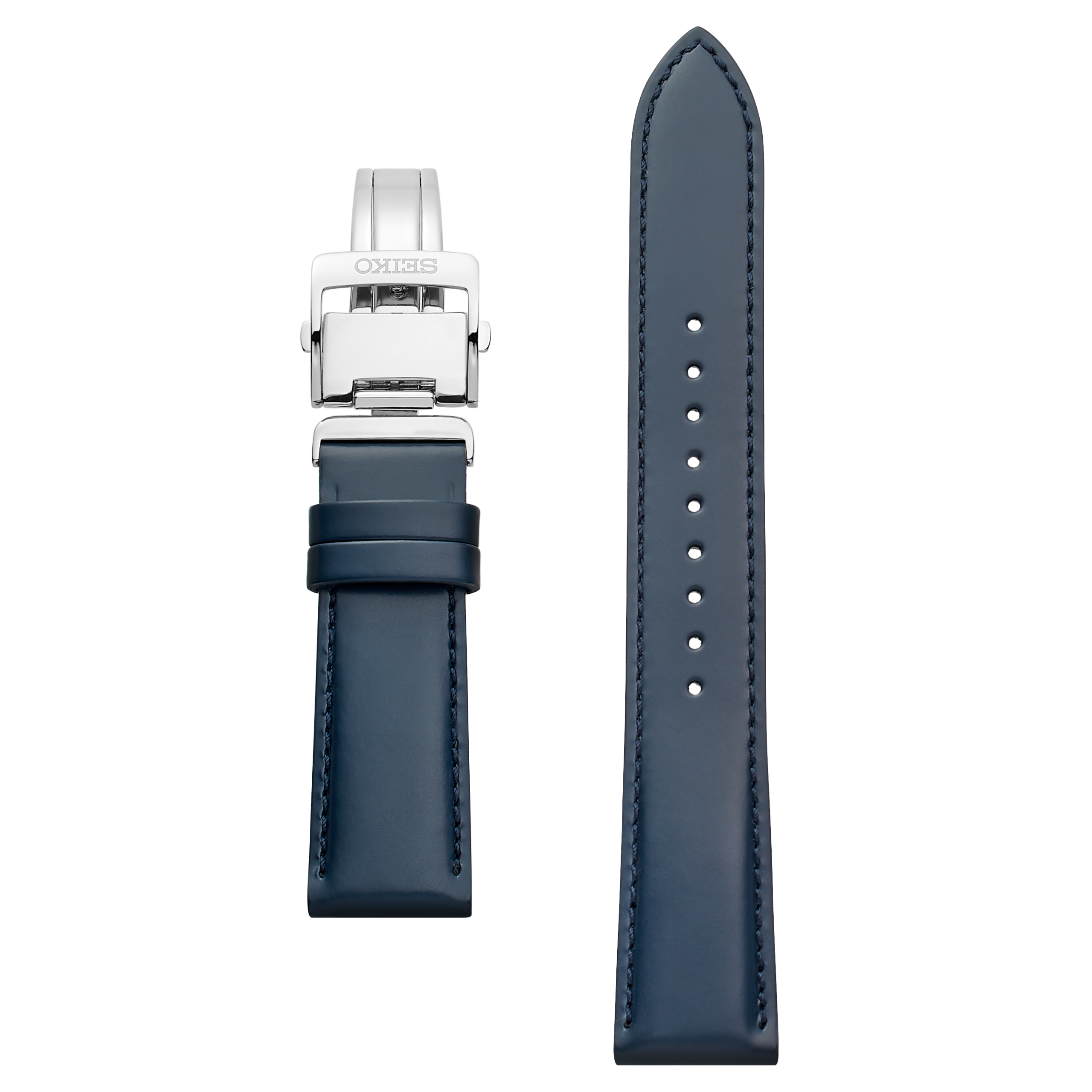 Blue ‘Kawa’ Leather Strap 20mm L0LA013J0 | Seiko Official UK Online Store