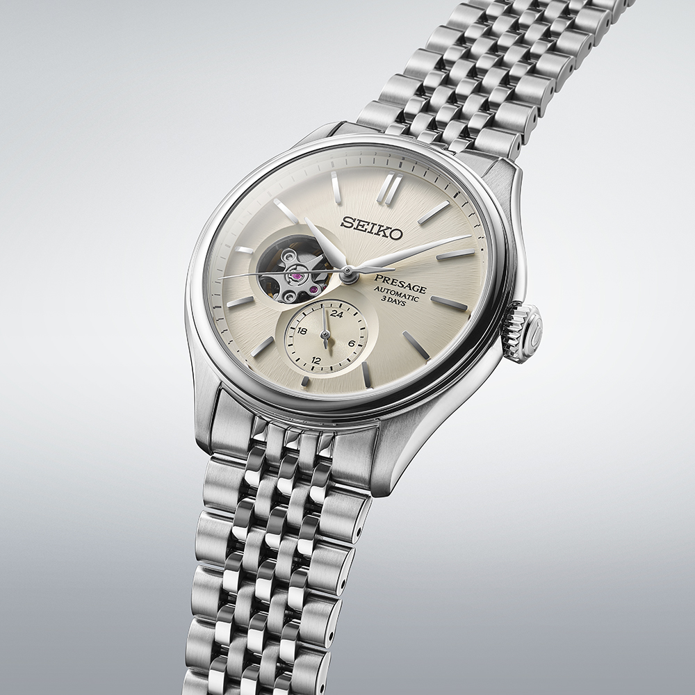 Seiko Presage Classic Series 'Shiro-iro' Open heart | Seiko Boutique ...