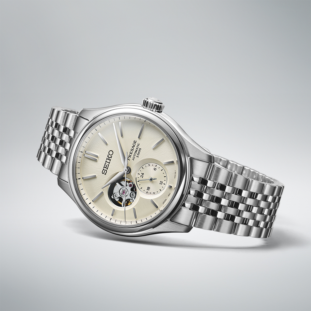 Seiko Presage Classic Series 'Shiro-iro' Open heart | Seiko Boutique ...