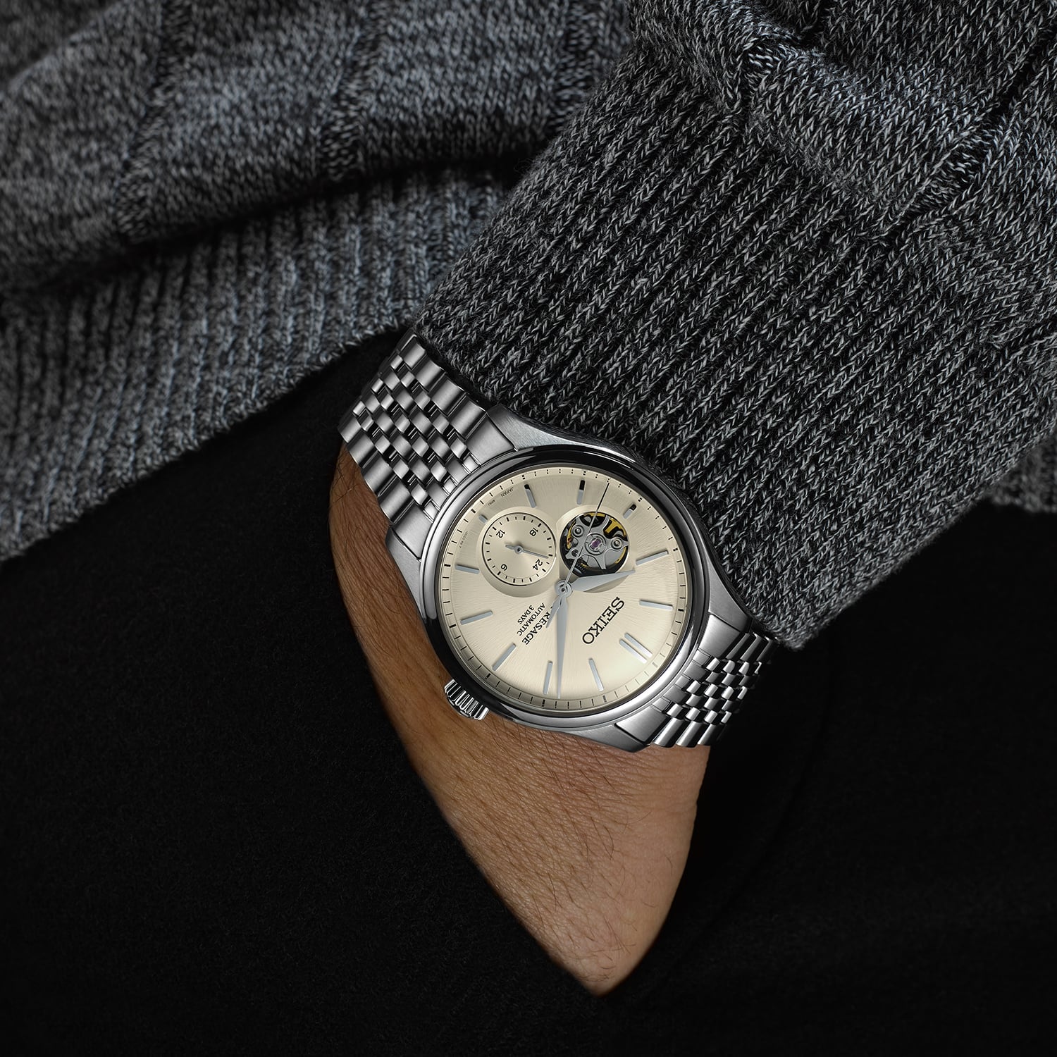 Seiko Presage Classic Series 'Shiro-iro' Open heart | Seiko Boutique ...