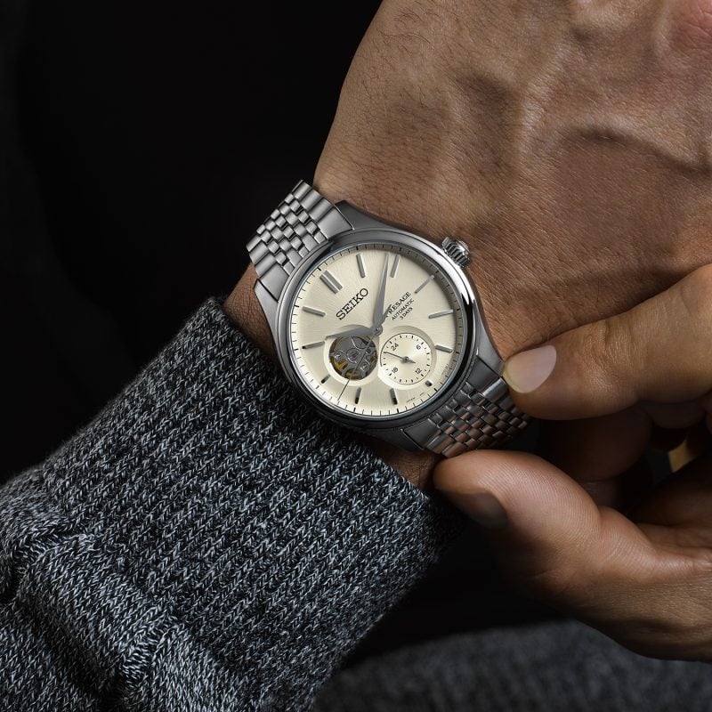 Seiko Presage Classic Series 'Shiro-iro' Open heart | Seiko Boutique ...