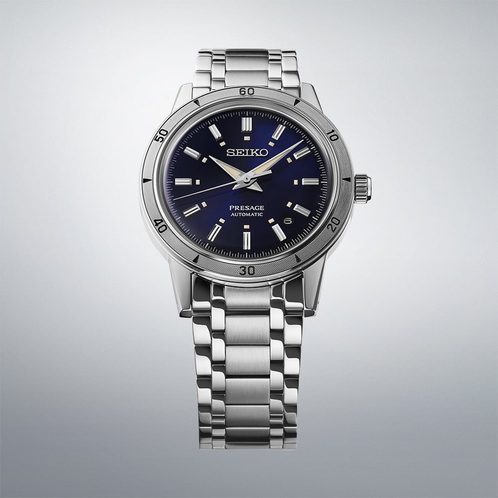 Presage Style 60s 'Elegant Yet Rugged' in navy | Seiko Boutique | The Official UK Online Store