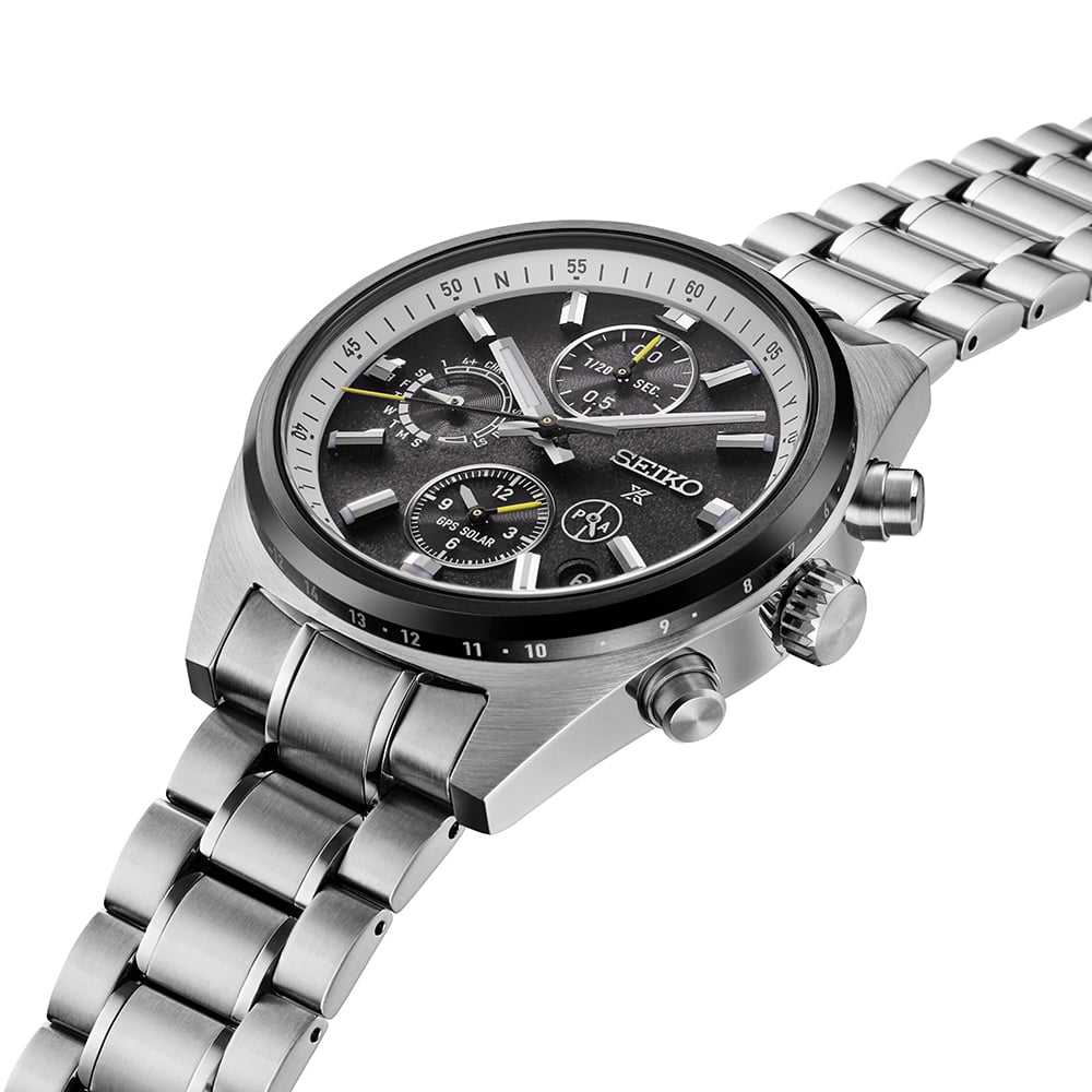 Seiko Prospex GPS Solar Chronograph Speedtimer in Black | Seiko ...