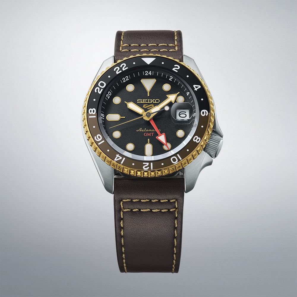 Seiko 5 Sports SKX GMT in Mocha | Seiko Boutique | The Official UK Online Store
