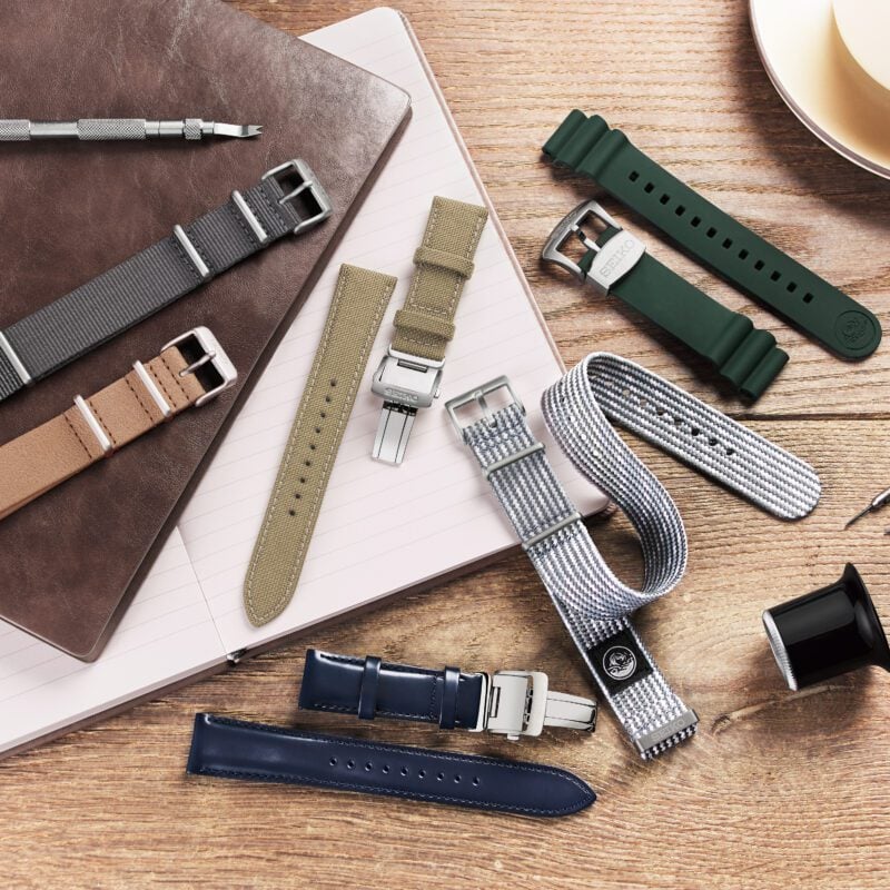 Blue ‘Kawa’ Leather Strap 20mm L0LA013J0 | Seiko Official UK Online Store