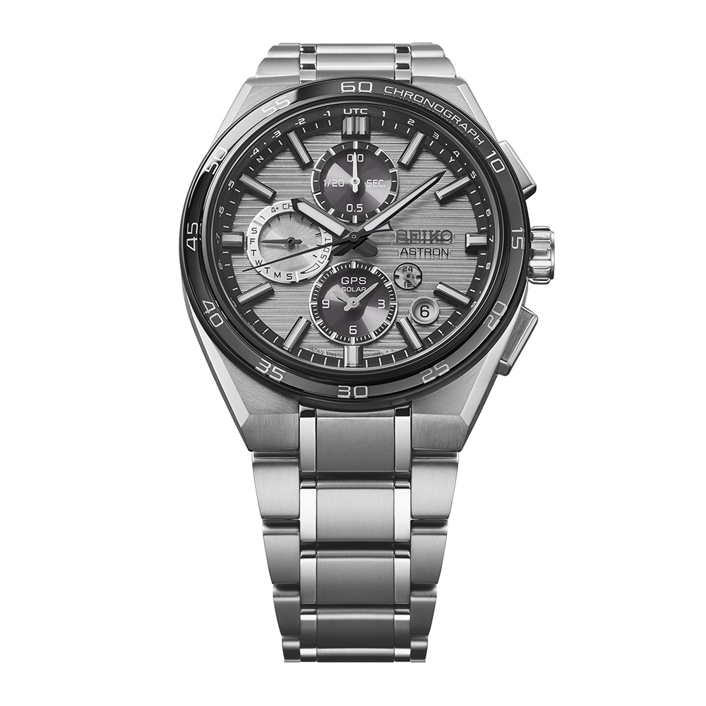 Astron GPS Solar Dual-Time Chronograph in Silvery Grey | Seiko Boutique | The Official UK Online ...