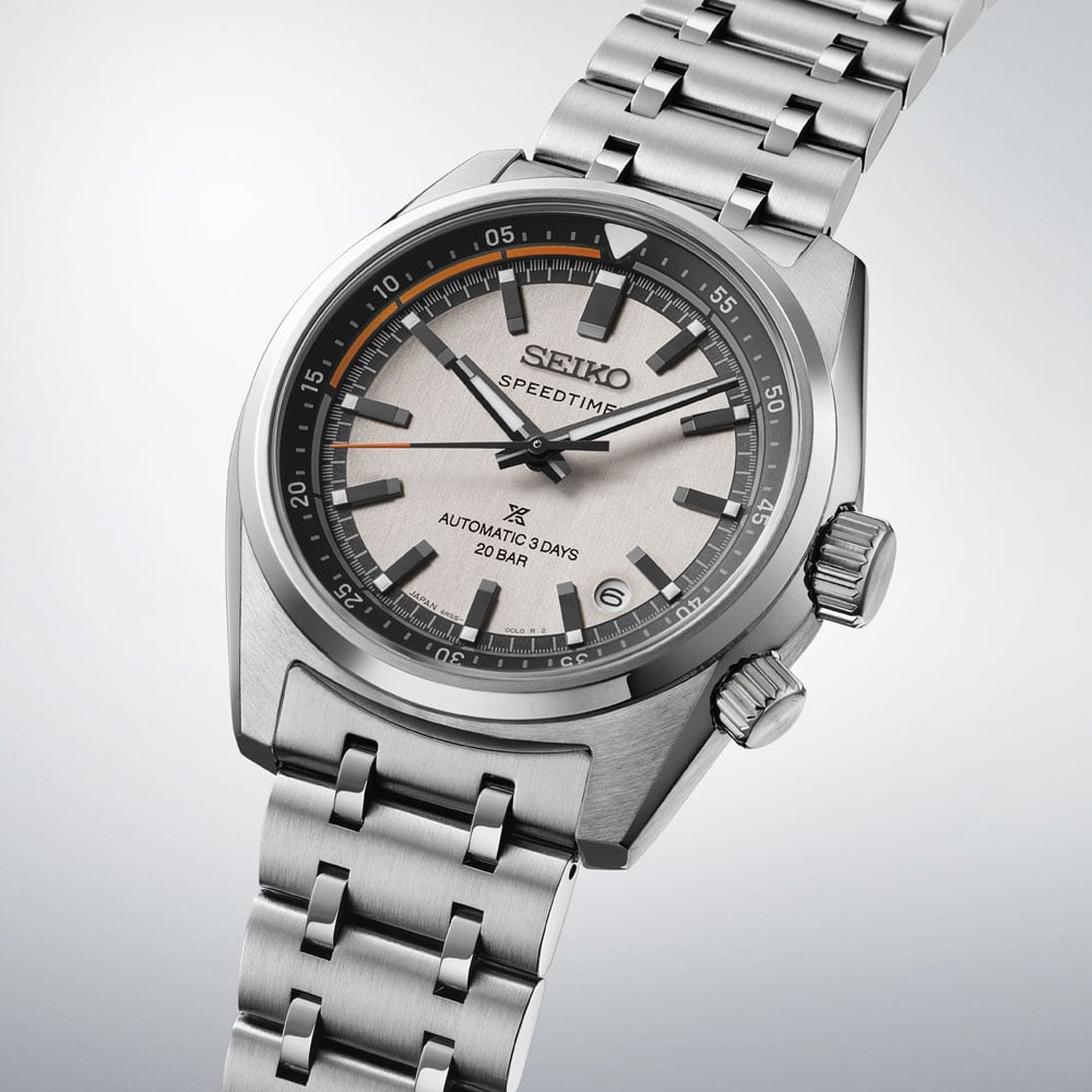 Seiko Speedtimer 6R ‘Compact Countdown’ in grey-white contrast SPB513J1 ...